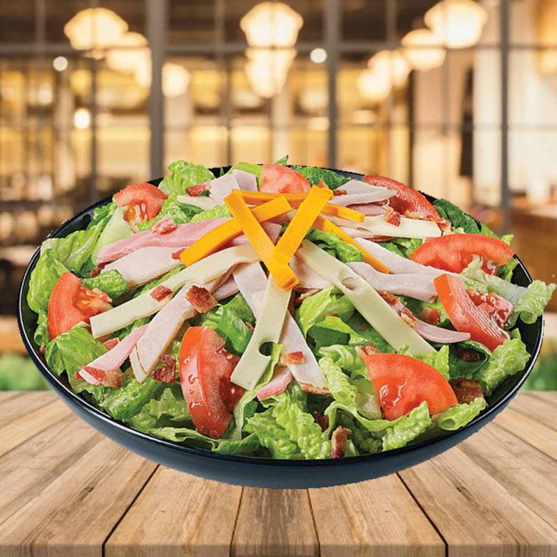 Ensalada del chef Exquisitas fajitas de pollo lechuga Julianas de zanahoria